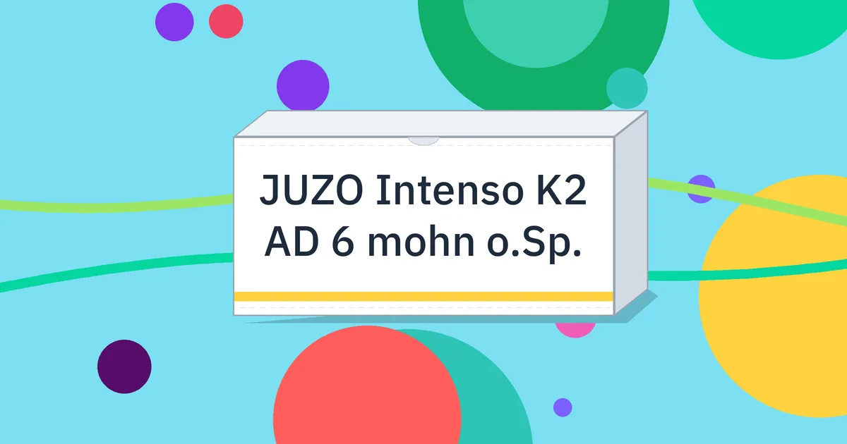 Symbolbild: Packung mit der Aufschrift JUZO Intenso K2 AD 6 mohn o.Sp. (PZN 18617103) – Verfügbarkeit und Bezug in Apotheken in Frankfurt am Main