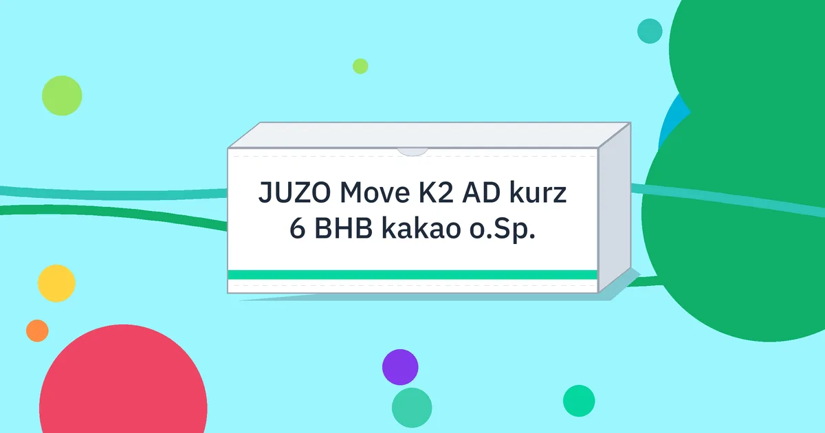 Symbolbild: Packung mit der Aufschrift JUZO Move K2 AD kurz 6 BHB kakao o.Sp. (PZN 18541475) – Verfügbarkeit und Bezug in Apotheken in Frankfurt am Main