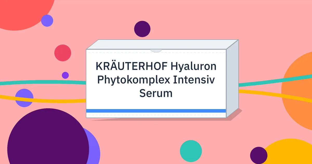 Symbolbild: Packung mit der Aufschrift KRÄUTERHOF Hyaluron Phytokomplex Intensiv Serum (PZN 14412597) – Verfügbarkeit und Bezug in Apotheken in Frankfurt am Main