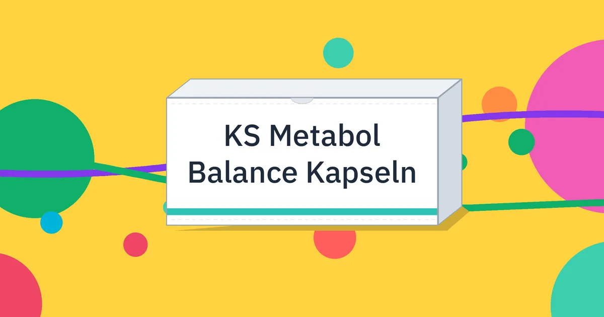 Symbolbild: Packung mit der Aufschrift KS Metabol Balance Kapseln (PZN 20725745) – Verfügbarkeit und Bezug in Apotheken in Frankfurt am Main
