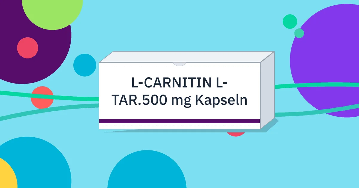 Symbolbild: Packung mit der Aufschrift L-CARNITIN L-TAR.500 mg Kapseln (PZN 09463552) – Verfügbarkeit und Bezug in Apotheken in Frankfurt am Main