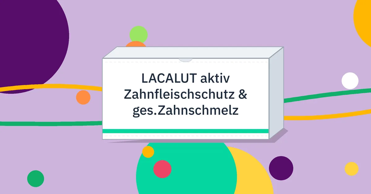 Symbolbild: Packung mit der Aufschrift LACALUT aktiv Zahnfleischschutz & ges.Zahnschmelz (PZN 17668707) – Verfügbarkeit und Bezug in Apotheken in Frankfurt am Main