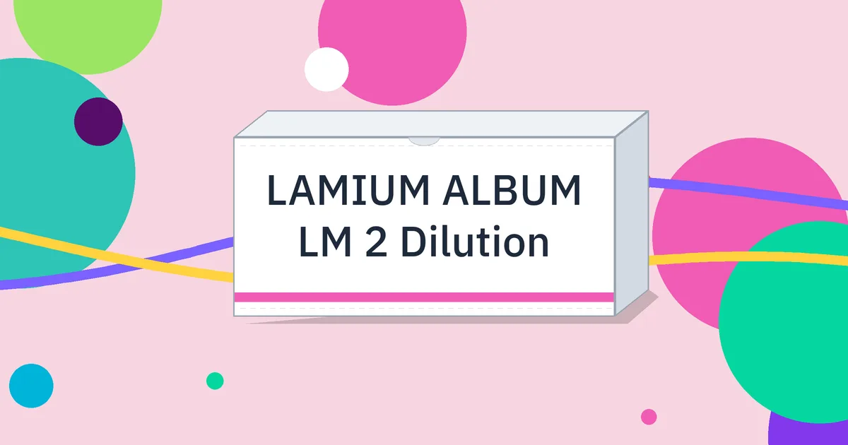 Symbolbild: Packung mit der Aufschrift LAMIUM ALBUM LM 2 Dilution (PZN 13521628) – Verfügbarkeit und Bezug in Apotheken in Frankfurt am Main