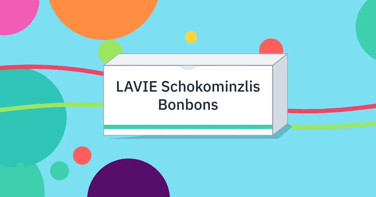 Symbolbild: Packung mit der Aufschrift LAVIE Schokominzlis Bonbons (PZN 02193380) – Verfügbarkeit und Bezug in Apotheken in Frankfurt am Main