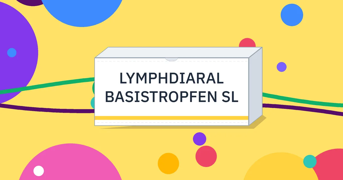 Symbolbild: Packung mit der Aufschrift LYMPHDIARAL BASISTROPFEN SL (PZN 03897999) – Verfügbarkeit und Bezug in Apotheken in Frankfurt am Main