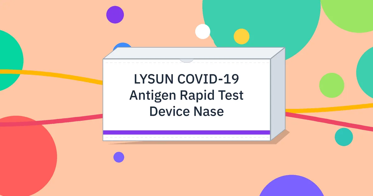 Symbolbild: Packung mit der Aufschrift LYSUN COVID-19 Antigen Rapid Test Device Nase (PZN 17416006) – Verfügbarkeit und Bezug in Apotheken in Frankfurt am Main