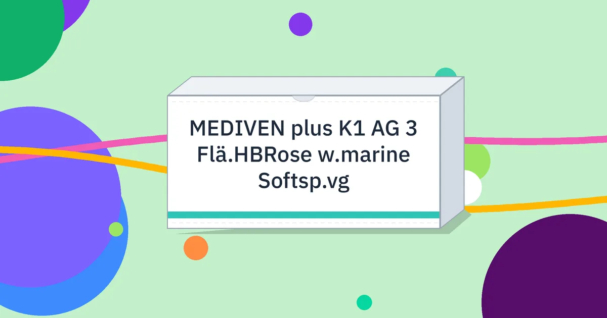 Symbolbild: Packung mit der Aufschrift MEDIVEN plus K1 AG 3 Flä.HBRose w.marine Softsp.vg (PZN 15914763) – Verfügbarkeit und Bezug in Apotheken in Frankfurt am Main