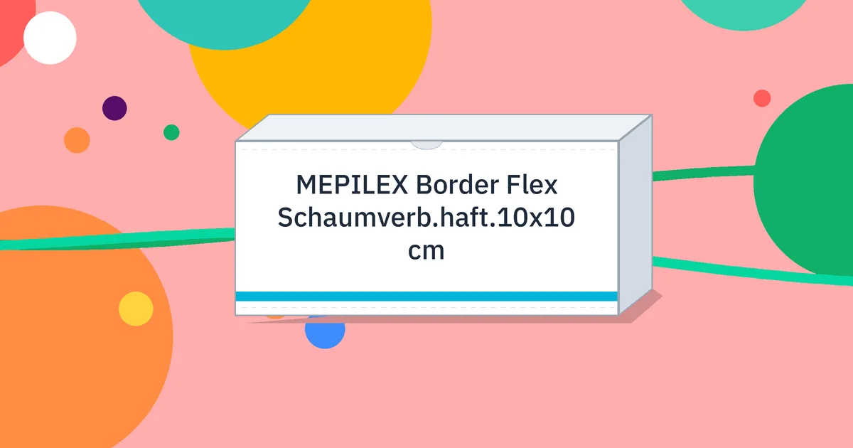 Symbolbild: Packung mit der Aufschrift MEPILEX Border Flex Schaumverb.haft.10x10 cm (PZN 14039224) – Verfügbarkeit und Bezug in Apotheken in Frankfurt am Main