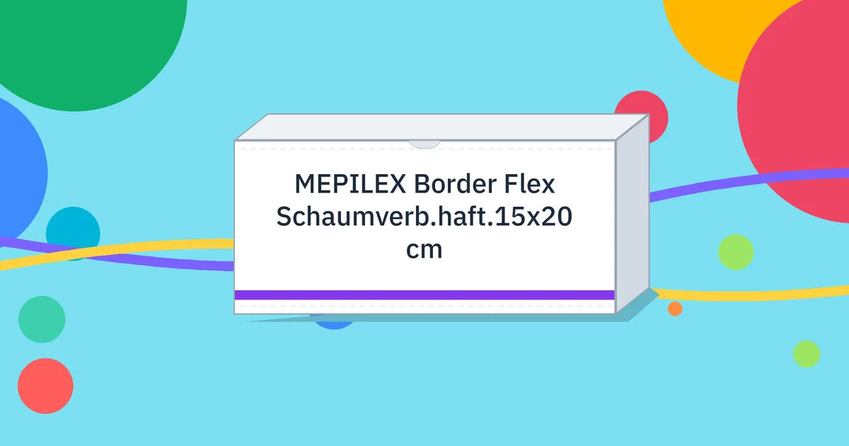 Symbolbild: Packung mit der Aufschrift MEPILEX Border Flex Schaumverb.haft.15x20 cm (PZN 17909306) – Verfügbarkeit und Bezug in Apotheken in Frankfurt am Main