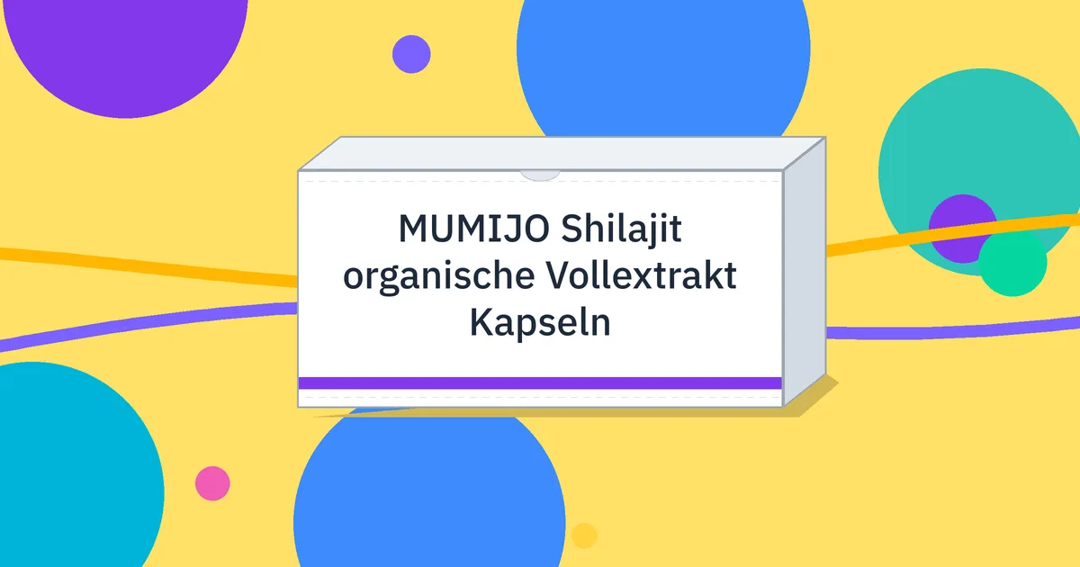 Symbolbild: Packung mit der Aufschrift MUMIJO Shilajit organische Vollextrakt Kapseln (PZN 19209122) – Verfügbarkeit und Bezug in Apotheken in Frankfurt am Main