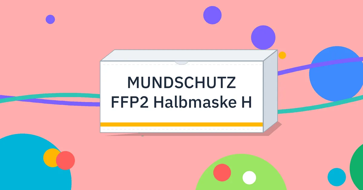 Symbolbild: Packung mit der Aufschrift MUNDSCHUTZ FFP2 Halbmaske H (PZN 06308383) – Verfügbarkeit und Bezug in Apotheken in Frankfurt am Main