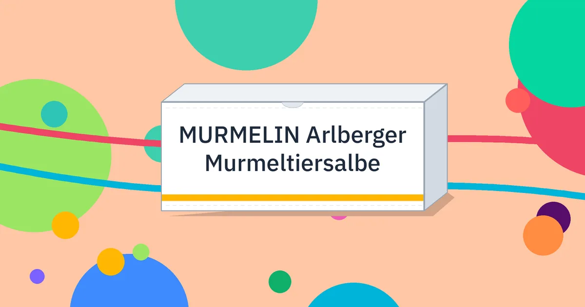 Symbolbild: Packung mit der Aufschrift MURMELIN Arlberger Murmeltiersalbe (PZN 13834882) – Verfügbarkeit und Bezug in Apotheken in Frankfurt am Main
