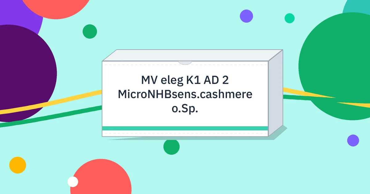 Symbolbild: Packung mit der Aufschrift MV eleg K1 AD 2 MicroNHBsens.cashmere o.Sp. (PZN 15668985) – Verfügbarkeit und Bezug in Apotheken in Frankfurt am Main