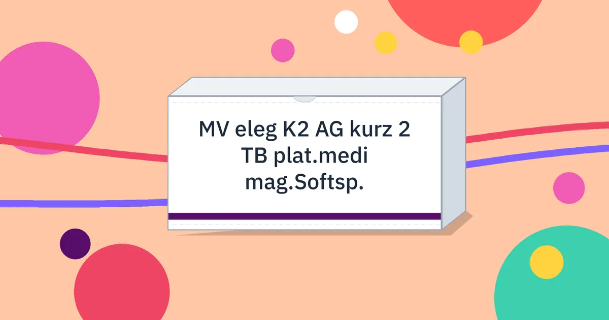 Symbolbild: Packung mit der Aufschrift MV eleg K2 AG kurz 2 TB plat.medi mag.Softsp. (PZN 14634990) – Verfügbarkeit und Bezug in Apotheken in Frankfurt am Main