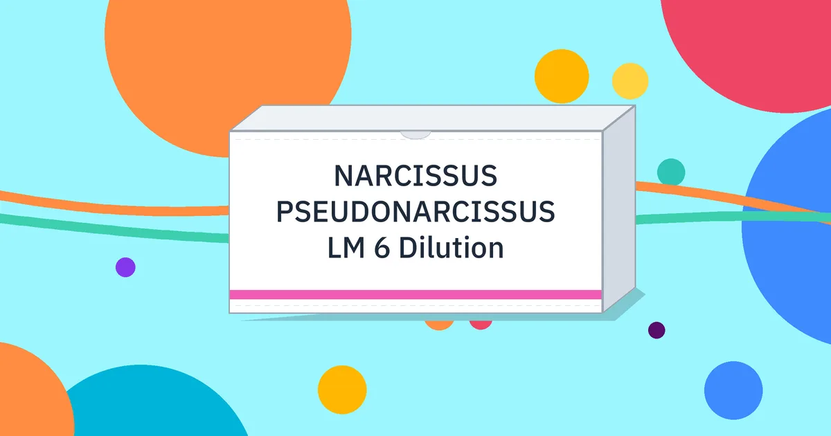 Symbolbild: Packung mit der Aufschrift NARCISSUS PSEUDONARCISSUS LM 6 Dilution (PZN 13615766) – Verfügbarkeit und Bezug in Apotheken in Frankfurt am Main