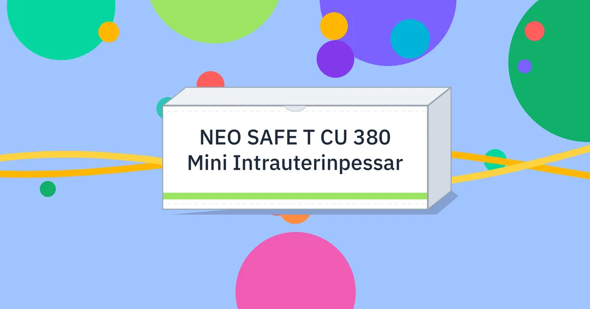 Symbolbild: Packung mit der Aufschrift NEO SAFE T CU 380 Mini Intrauterinpessar (PZN 10986108) – Verfügbarkeit und Bezug in Apotheken in Frankfurt am Main