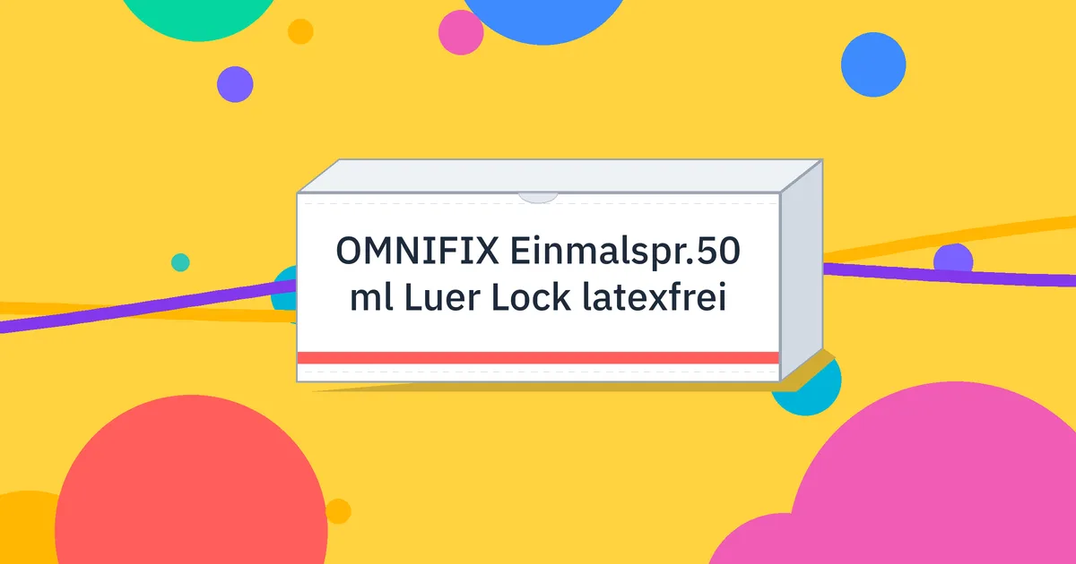 Symbolbild: Packung mit der Aufschrift OMNIFIX Einmalspr.50 ml Luer Lock latexfrei (PZN 18322164) – Verfügbarkeit und Bezug in Apotheken in Frankfurt am Main