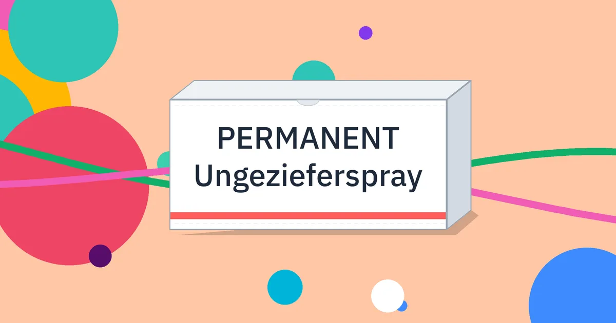 Symbolbild: Packung mit der Aufschrift PERMANENT Ungezieferspray (PZN 04178048) – Verfügbarkeit und Bezug in Apotheken in Frankfurt am Main