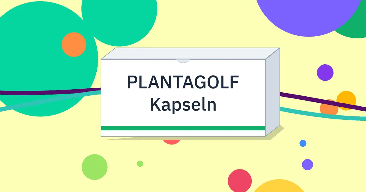 Symbolbild: Packung mit der Aufschrift PLANTAGOLF Kapseln (PZN 19879035) – Verfügbarkeit und Bezug in Apotheken in Frankfurt am Main