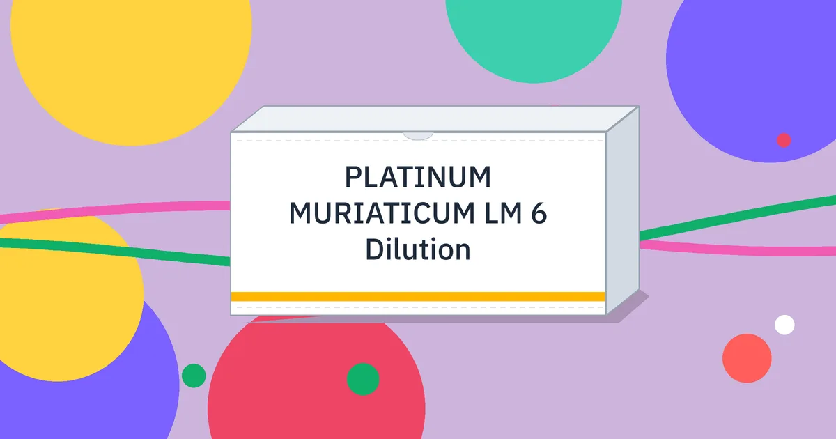 Symbolbild: Packung mit der Aufschrift PLATINUM MURIATICUM LM 6 Dilution (PZN 13647973) – Verfügbarkeit und Bezug in Apotheken in Frankfurt am Main