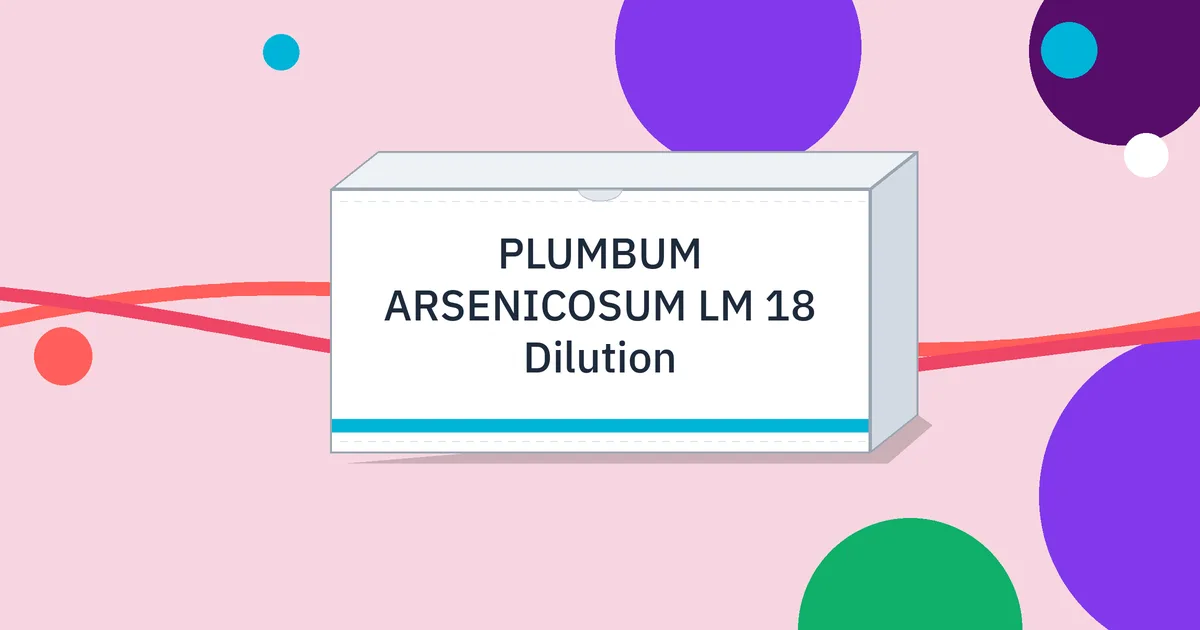 Symbolbild: Packung mit der Aufschrift PLUMBUM ARSENICOSUM LM 18 Dilution (PZN 13039340) – Verfügbarkeit und Bezug in Apotheken in Frankfurt am Main