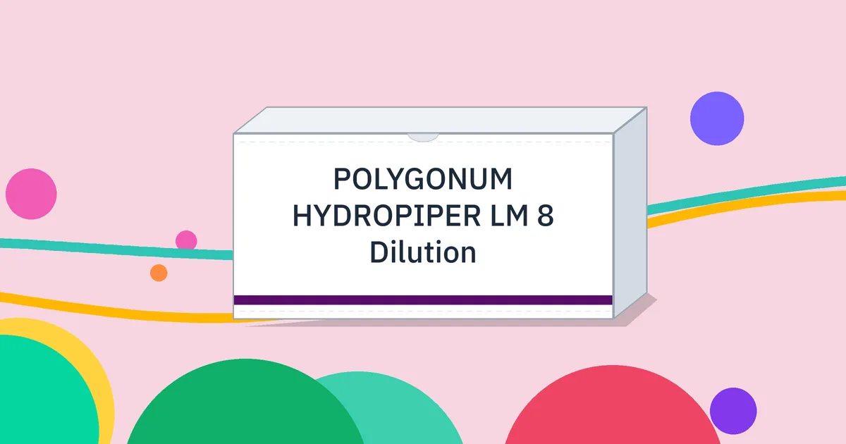 Symbolbild: Packung mit der Aufschrift POLYGONUM HYDROPIPER LM 8 Dilution (PZN 13662369) – Verfügbarkeit und Bezug in Apotheken in Frankfurt am Main