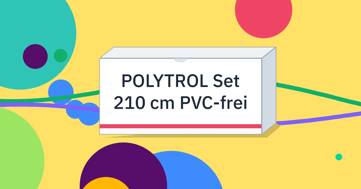 Symbolbild: Packung mit der Aufschrift POLYTROL Set 210 cm PVC-frei (PZN 18017107) – Verfügbarkeit und Bezug in Apotheken in Frankfurt am Main