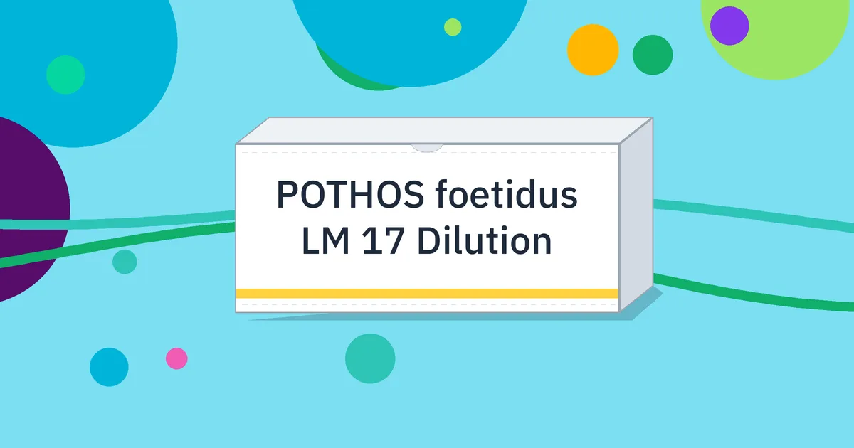 Symbolbild: Packung mit der Aufschrift POTHOS foetidus LM 17 Dilution (PZN 13666172) – Verfügbarkeit und Bezug in Apotheken in Frankfurt am Main