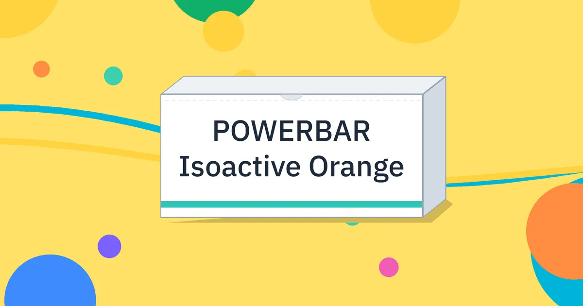 Symbolbild: Packung mit der Aufschrift POWERBAR Isoactive Orange (PZN 15303261) – Verfügbarkeit und Bezug in Apotheken in Frankfurt am Main