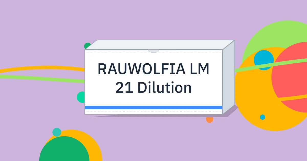 Symbolbild: Packung mit der Aufschrift RAUWOLFIA LM 21 Dilution (PZN 13046765) – Verfügbarkeit und Bezug in Apotheken in Frankfurt am Main