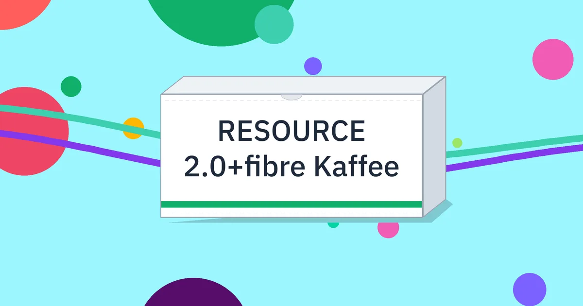 Symbolbild: Packung mit der Aufschrift RESOURCE 2.0+fibre Kaffee (PZN 19751111) – Verfügbarkeit und Bezug in Apotheken in Frankfurt am Main