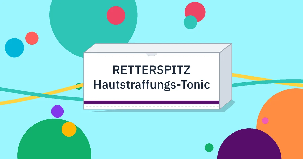 Symbolbild: Packung mit der Aufschrift RETTERSPITZ Hautstraffungs-Tonic (PZN 09684721) – Verfügbarkeit und Bezug in Apotheken in Frankfurt am Main