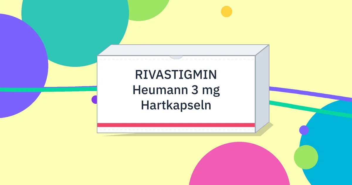 Symbolbild: Packung mit der Aufschrift RIVASTIGMIN Heumann 3 mg Hartkapseln (PZN 12350314) – Verfügbarkeit und Bezug in Apotheken in Frankfurt am Main