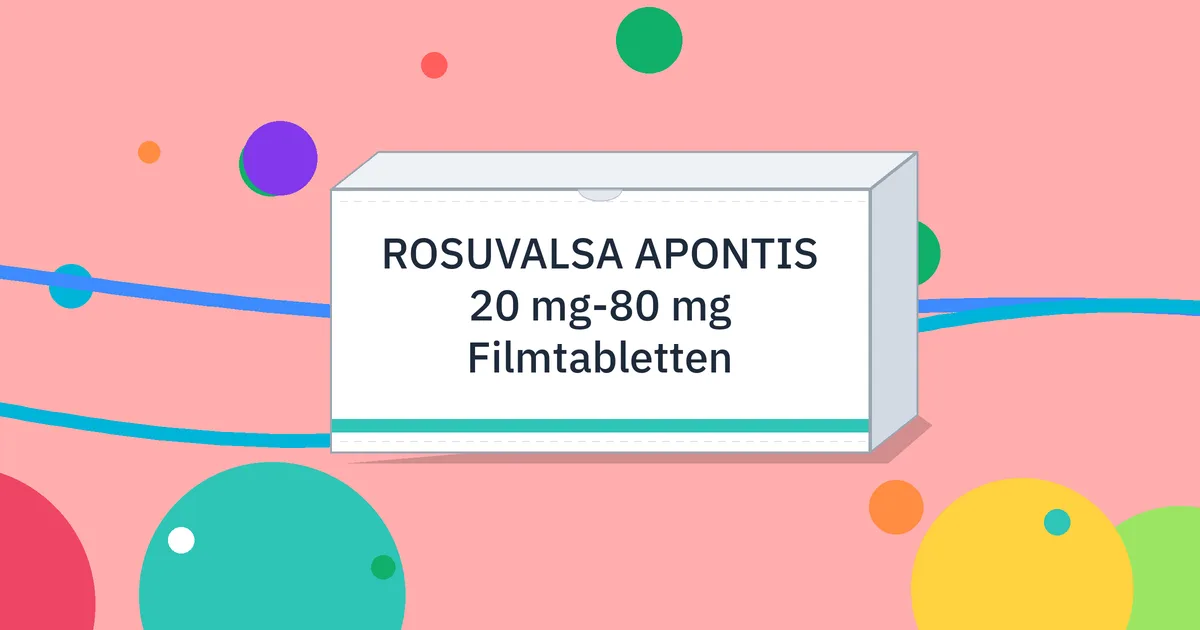 Symbolbild: Packung mit der Aufschrift ROSUVALSA APONTIS 20 mg-80 mg Filmtabletten (PZN 18782316) – Verfügbarkeit und Bezug in Apotheken in Frankfurt am Main