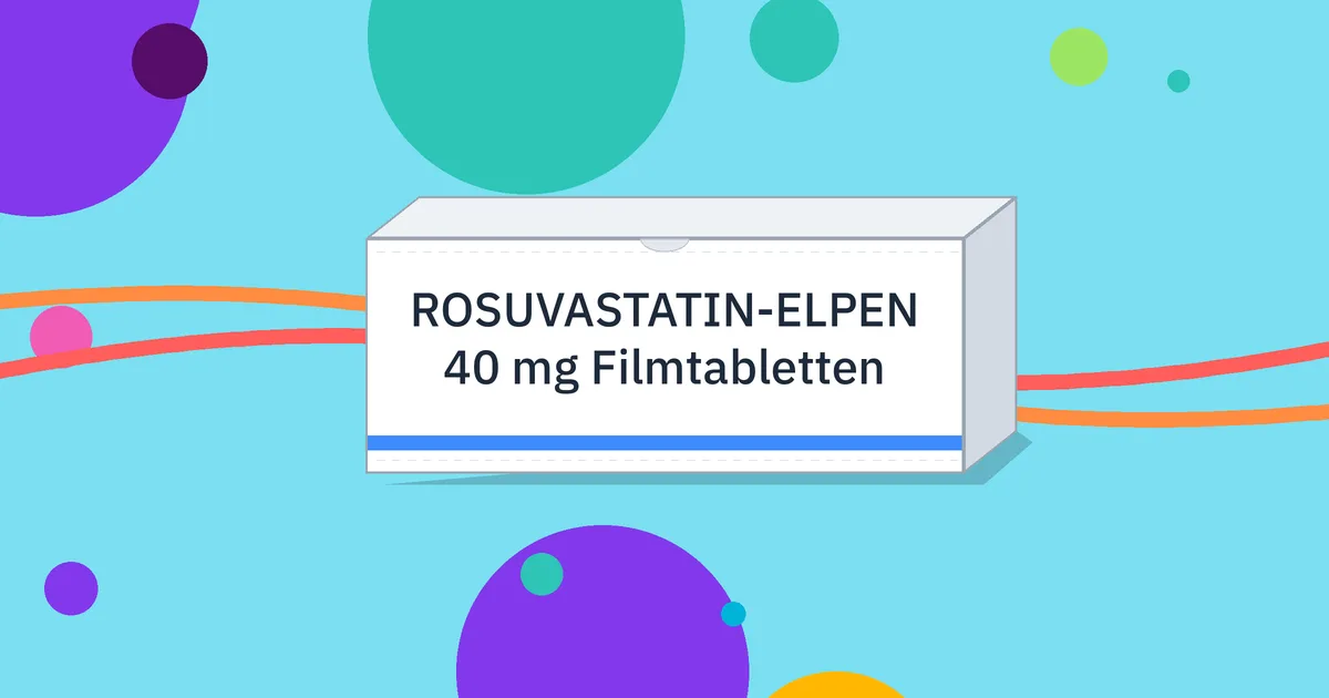 Symbolbild: Packung mit der Aufschrift ROSUVASTATIN-ELPEN 40 mg Filmtabletten (PZN 16037867) – Verfügbarkeit und Bezug in Apotheken in Frankfurt am Main