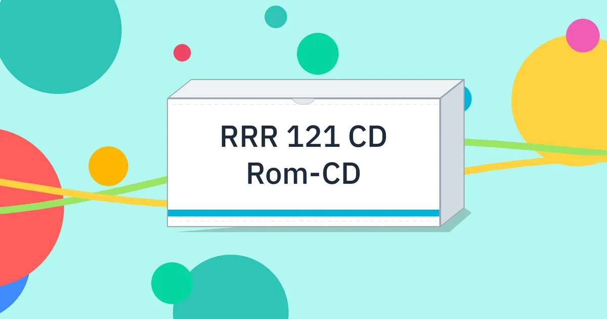 Symbolbild: Packung mit der Aufschrift RRR 121 CD Rom-CD (PZN 05975574) – Verfügbarkeit und Bezug in Apotheken in Frankfurt am Main