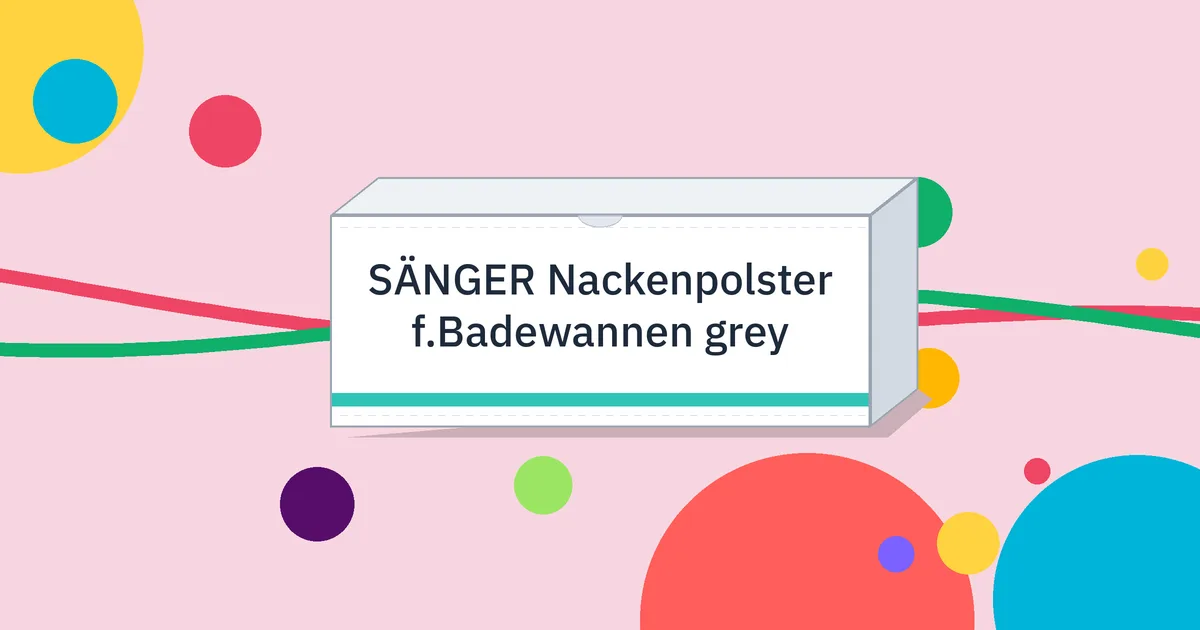 Symbolbild: Packung mit der Aufschrift SÄNGER Nackenpolster f.Badewannen grey (PZN 04115645) – Verfügbarkeit und Bezug in Apotheken in Frankfurt am Main