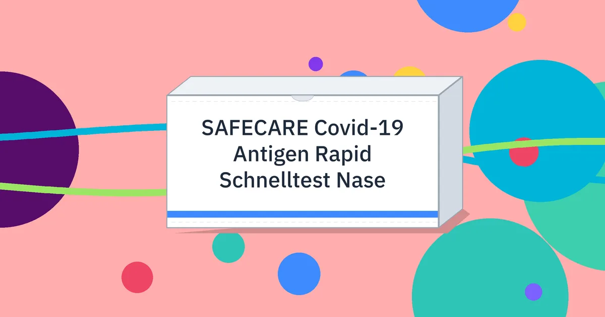 Symbolbild: Packung mit der Aufschrift SAFECARE Covid-19 Antigen Rapid Schnelltest Nase (PZN 20127412) – Verfügbarkeit und Bezug in Apotheken in Frankfurt am Main