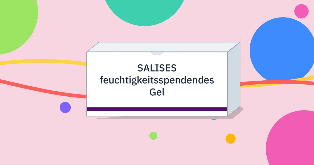 Symbolbild: Packung mit der Aufschrift SALISES feuchtigkeitsspendendes Gel (PZN 18099097) – Verfügbarkeit und Bezug in Apotheken in Frankfurt am Main