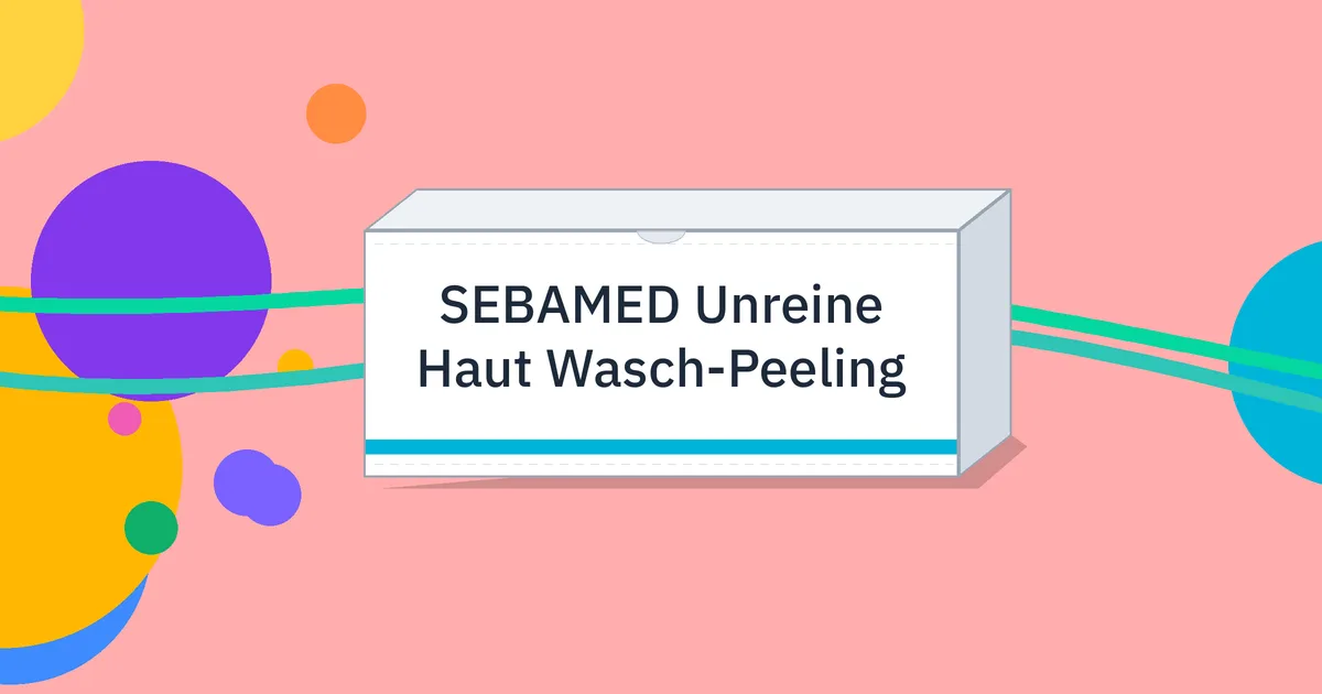 Symbolbild: Packung mit der Aufschrift SEBAMED Unreine Haut Wasch-Peeling (PZN 06646772) – Verfügbarkeit und Bezug in Apotheken in Frankfurt am Main