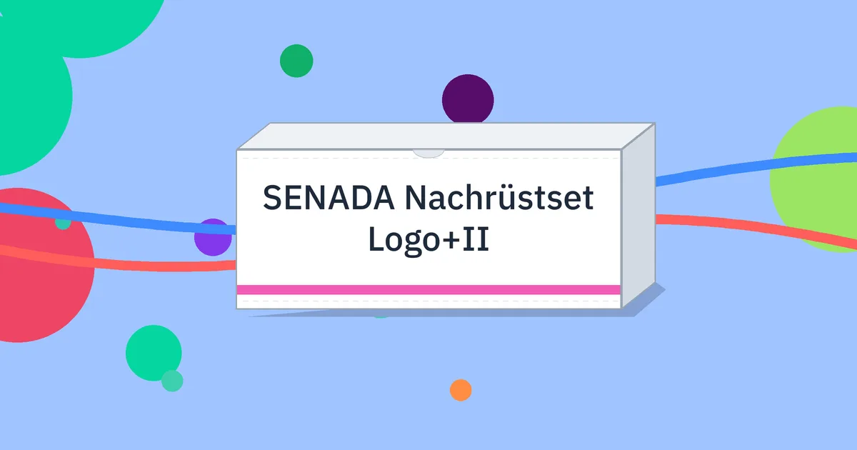 Symbolbild: Packung mit der Aufschrift SENADA Nachrüstset Logo+II (PZN 04637763) – Verfügbarkeit und Bezug in Apotheken in Frankfurt am Main