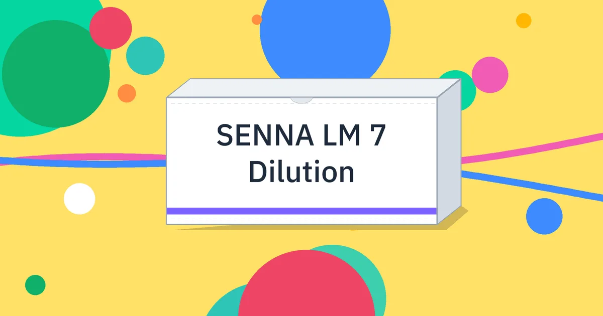 Symbolbild: Packung mit der Aufschrift SENNA LM 7 Dilution (PZN 13187997) – Verfügbarkeit und Bezug in Apotheken in Frankfurt am Main