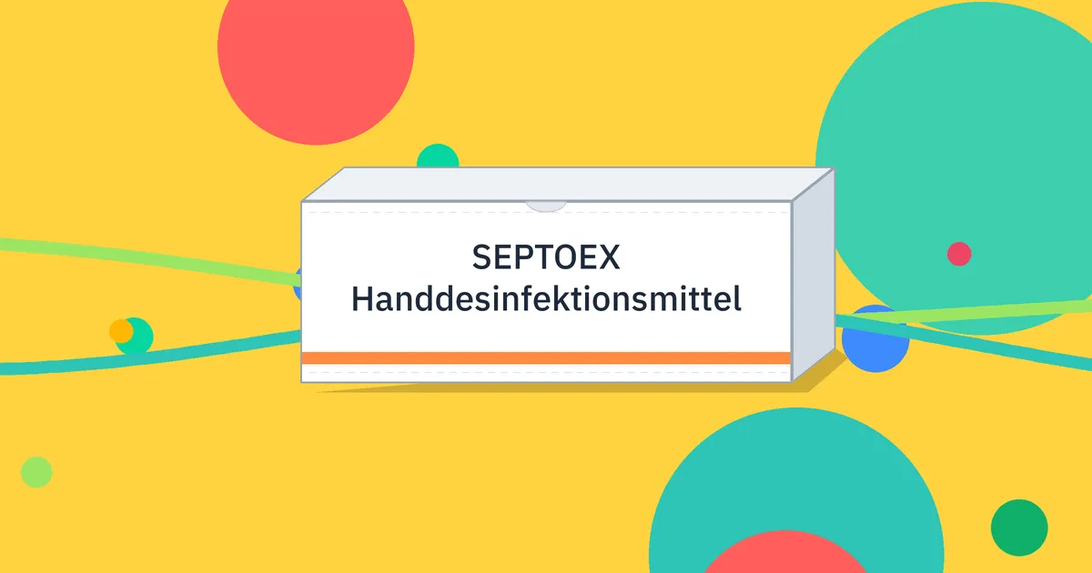 Symbolbild: Packung mit der Aufschrift SEPTOEX Handdesinfektionsmittel (PZN 16665428) – Verfügbarkeit und Bezug in Apotheken in Frankfurt am Main