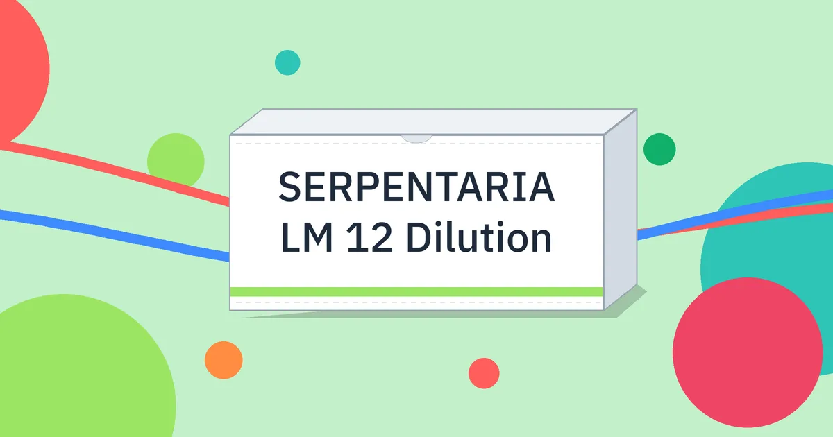 Symbolbild: Packung mit der Aufschrift SERPENTARIA LM 12 Dilution (PZN 13676199) – Verfügbarkeit und Bezug in Apotheken in Frankfurt am Main