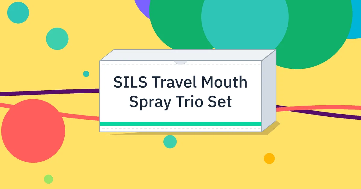 Symbolbild: Packung mit der Aufschrift SILS Travel Mouth Spray Trio Set (PZN 18139514) – Verfügbarkeit und Bezug in Apotheken in Frankfurt am Main