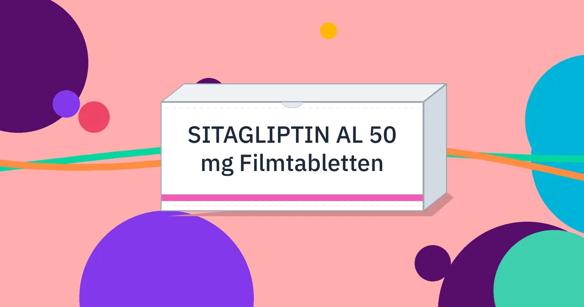 Symbolbild: Packung mit der Aufschrift SITAGLIPTIN AL 50 mg Filmtabletten (PZN 17916720) – Verfügbarkeit und Bezug in Apotheken in Frankfurt am Main