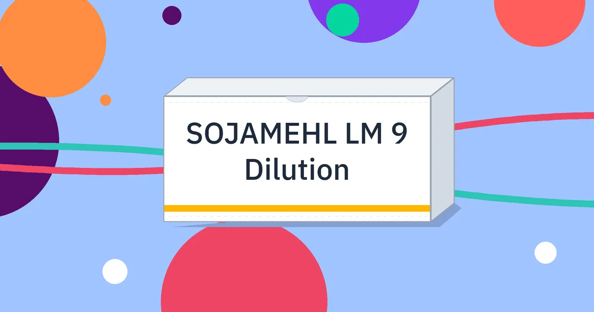 Symbolbild: Packung mit der Aufschrift SOJAMEHL LM 9 Dilution (PZN 13680798) – Verfügbarkeit und Bezug in Apotheken in Frankfurt am Main