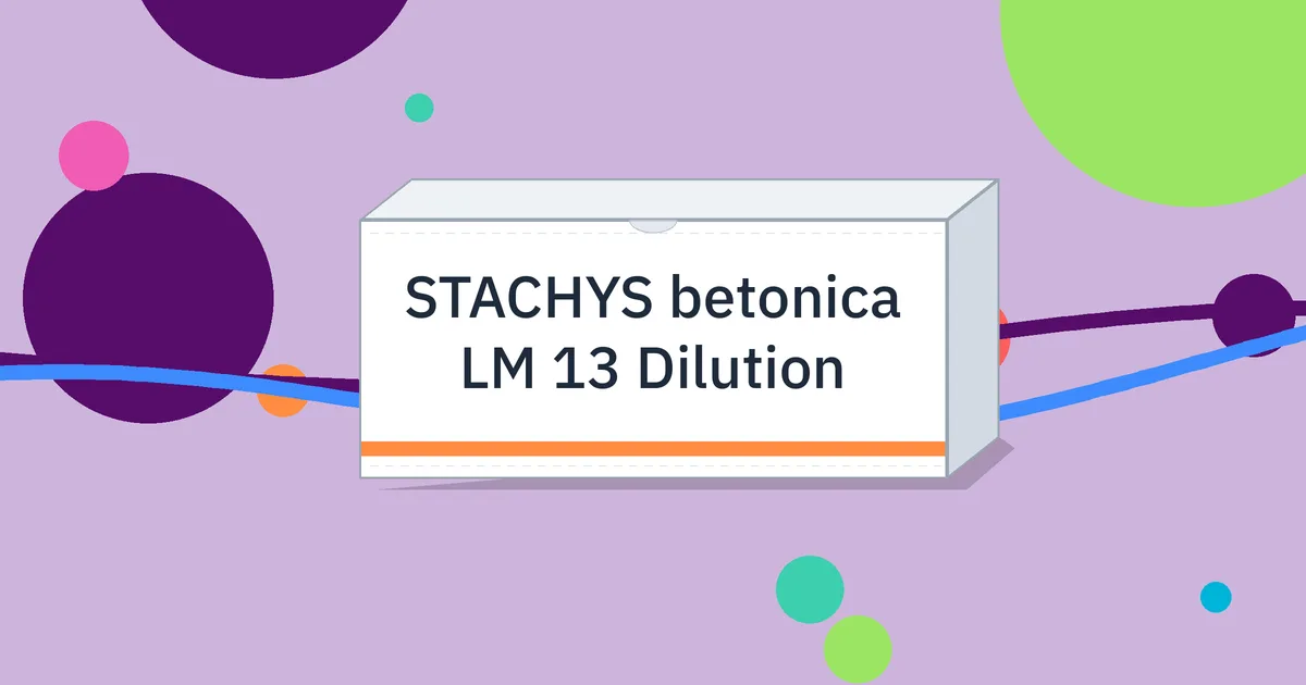 Symbolbild: Packung mit der Aufschrift STACHYS betonica LM 13 Dilution (PZN 13683704) – Verfügbarkeit und Bezug in Apotheken in Frankfurt am Main