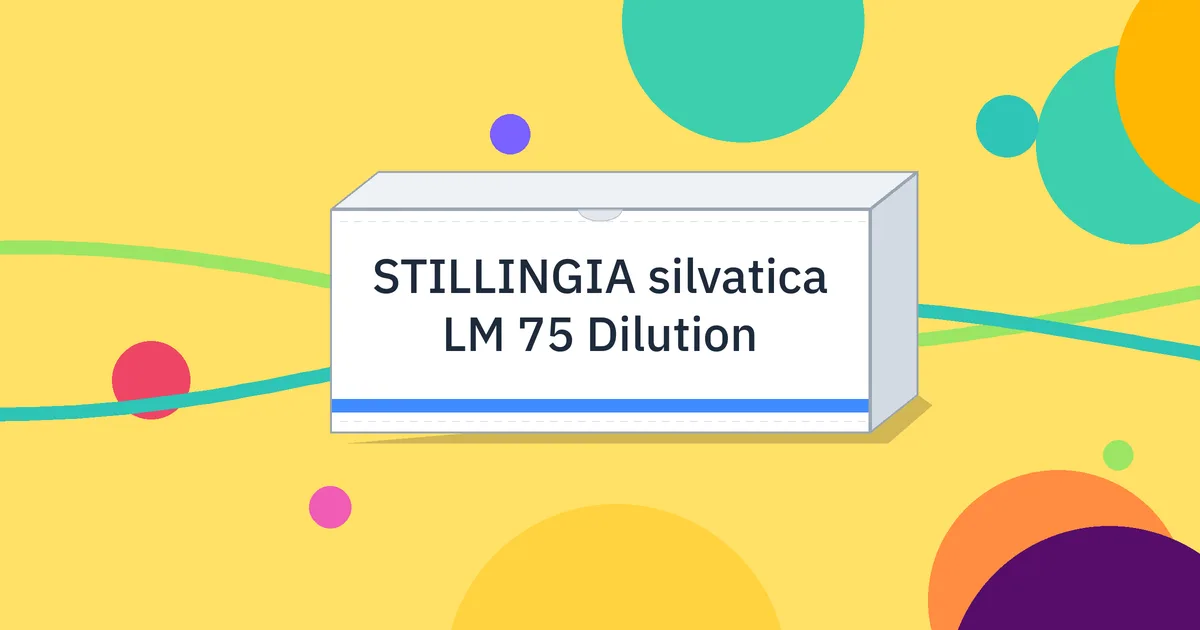 Symbolbild: Packung mit der Aufschrift STILLINGIA silvatica LM 75 Dilution (PZN 13201668) – Verfügbarkeit und Bezug in Apotheken in Frankfurt am Main