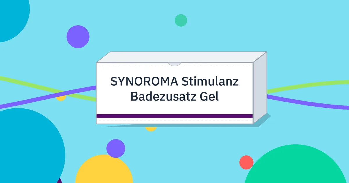 Symbolbild: Packung mit der Aufschrift SYNOROMA Stimulanz Badezusatz Gel (PZN 00329438) – Verfügbarkeit und Bezug in Apotheken in Frankfurt am Main